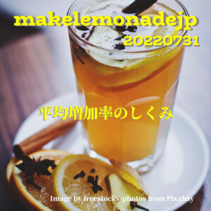 平均増加率のしくみ | make lemonade jp